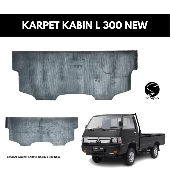 (KARPET KABIN L300) Karet Premium Karpet Lantai Kabin depan Pick Up ...