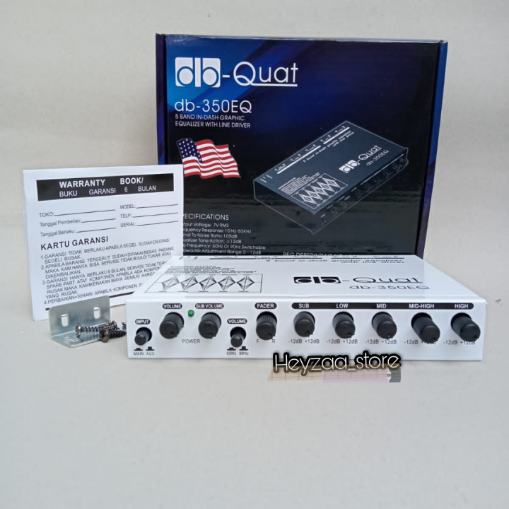 Parametrik Equalizer db Quat/Pre Amp Parametric Audio Mobil Equalizer ...