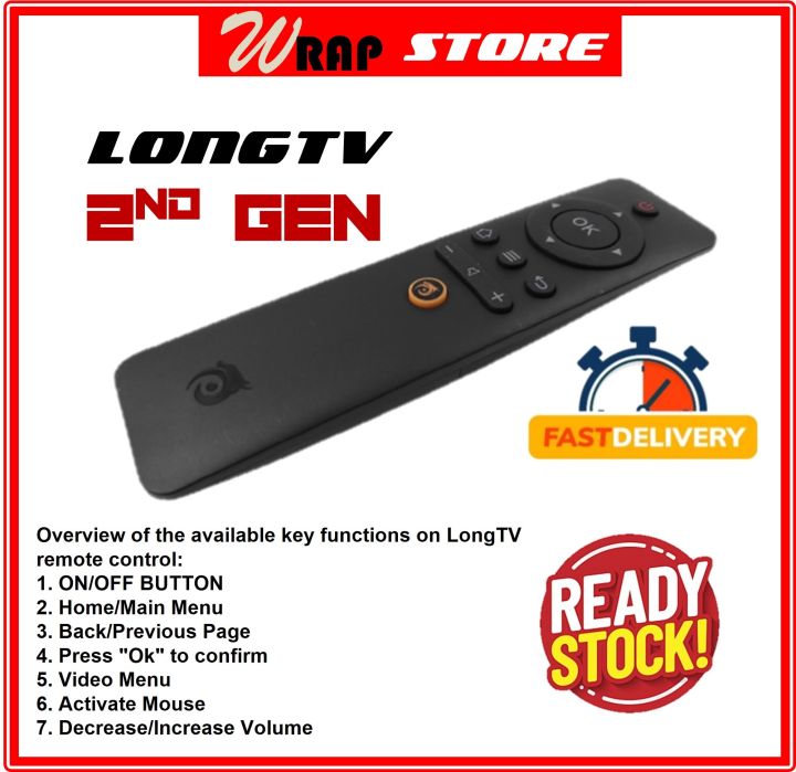 LONGTV Remote Control Gen-2 Ready Stock Ship from Malaysia | Lazada
