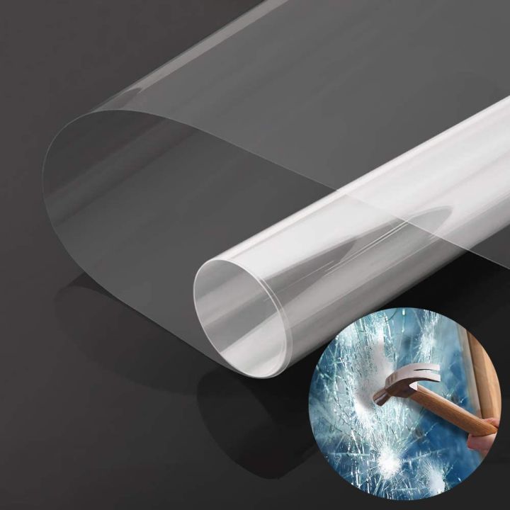 2/3/5M Transparent Safety Window Film Security Glass Protective Sticker ...