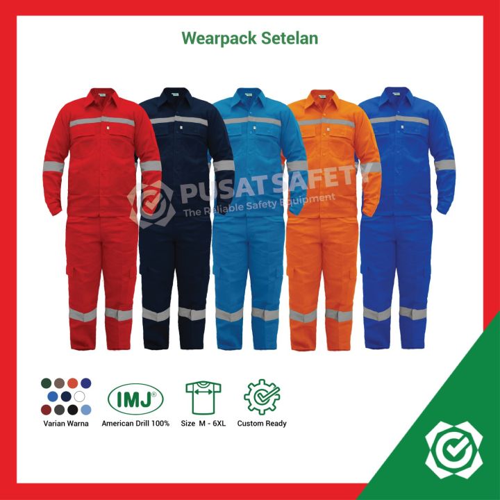Wearpack Setelan Baju Celana Safety Werpak Katelpak Kerja IMJ | Lazada ...