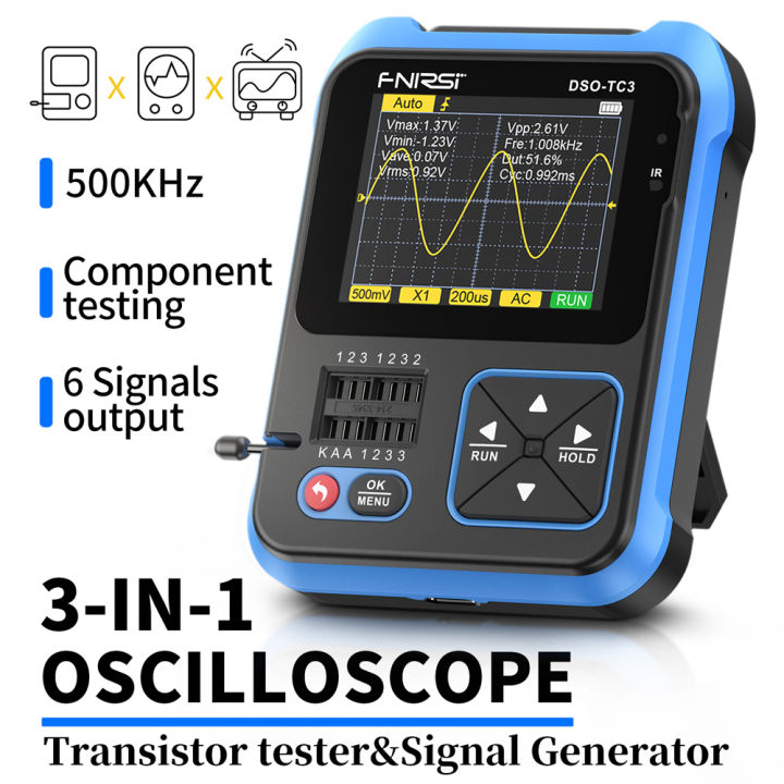 Smart Sensor 3in1 Digital Oscilloscope Transistor Tester Function ...
