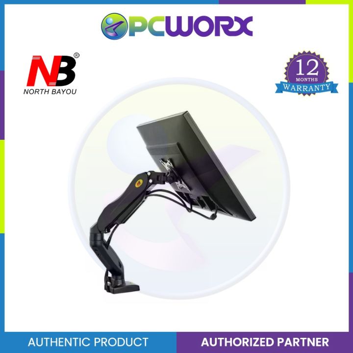 North Bayou F80 Monitor Desk Mount Stand Full Motion Swivel Monitor Arm ...