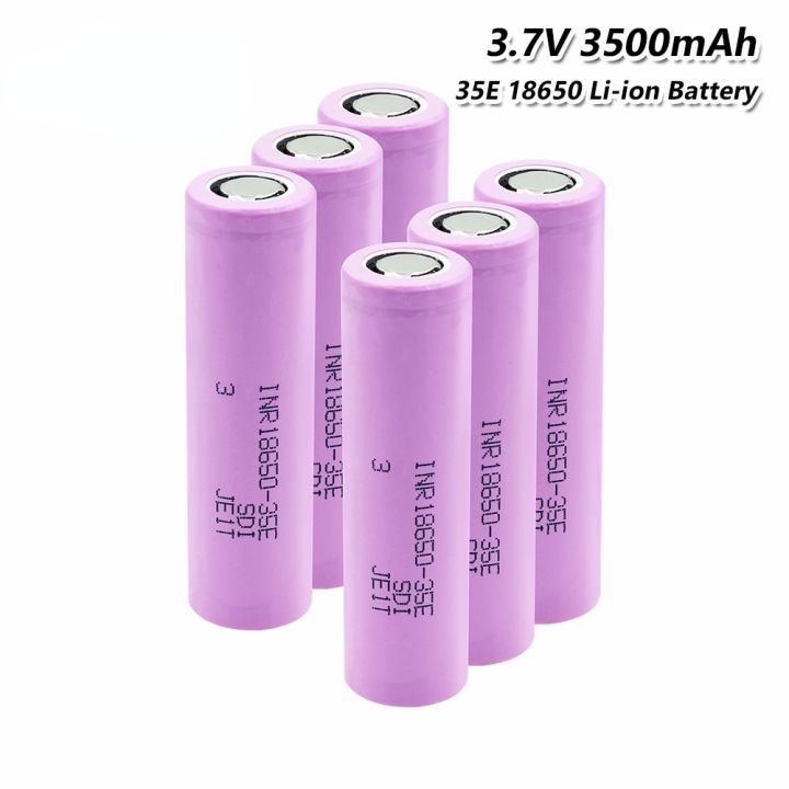 1-10PCS 18650 For Samsung 18650 3500mAh 13A Discharge INR18650 35E ...