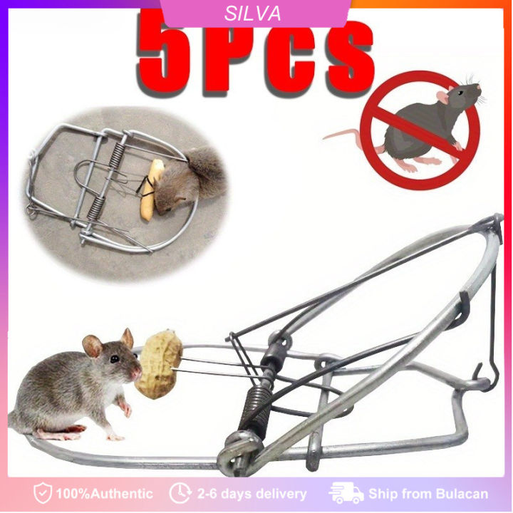 5Pcs Reusable Metal Spring Mouse Trap Indoor Outdoor Large Rats Trap ...