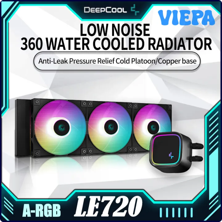 VIEPA DeepCool LE720 Water Cooled Radiator 360 ARGB Computer AM5 Fan ...