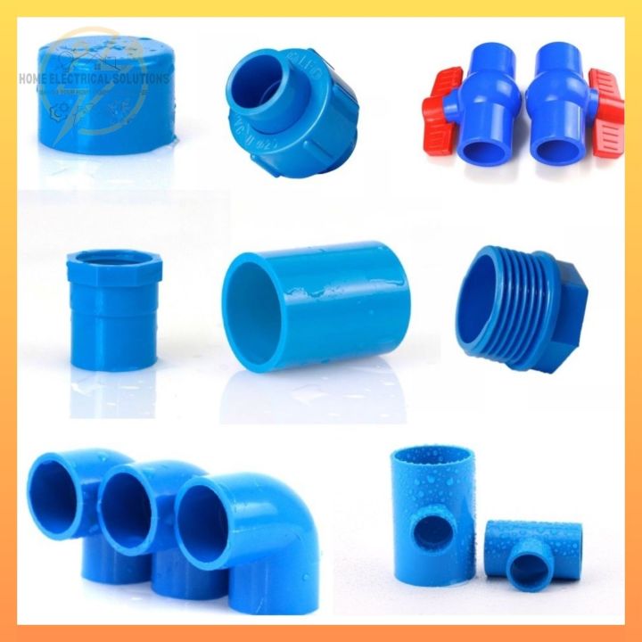 Pvc Blue Fittings ( EIbow, Tee, Coupling, Cap, Plug, Male Adaptor ...