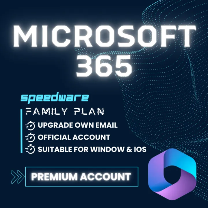 Microsoft Office 365 Premium Account [Family member Subscription 1 of 5] Upgrade Own Account ...