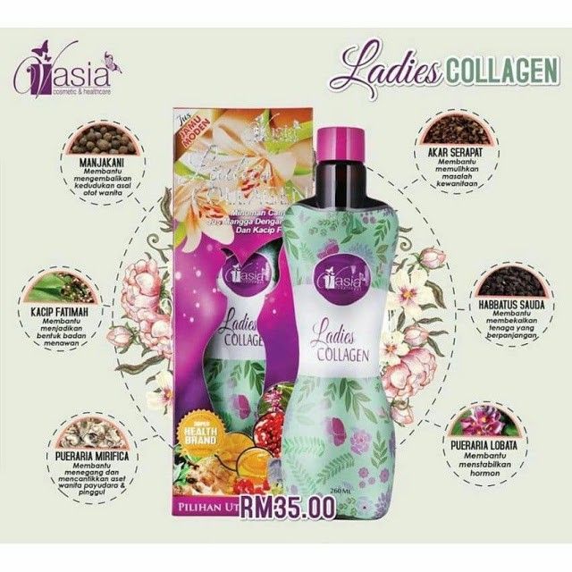 V'Asia Jus Ladies Collagen BOTOL☆ | Lazada