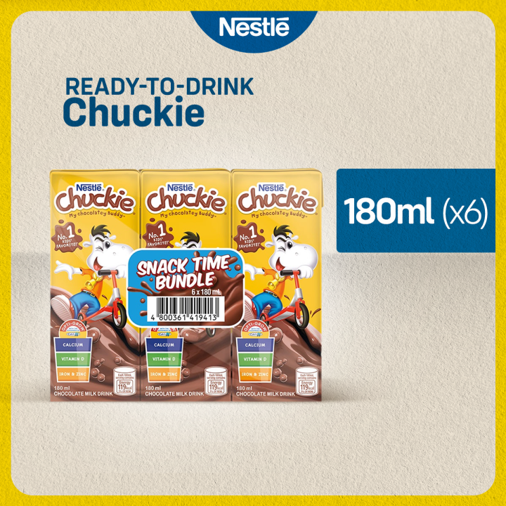 NESTLÉ CHUCKIE Chocolate Flavoured Milk 180ml - Pack of 6 | Lazada PH