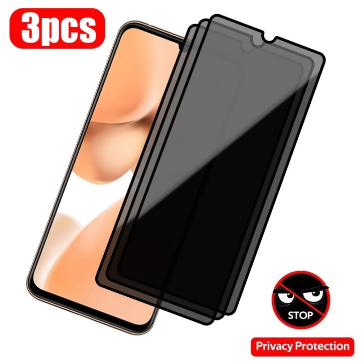 3Pcs Full Cover Privacy Glass for Xiaomi Poco X3 Pro NFC F4 X4 M5 M5S ...