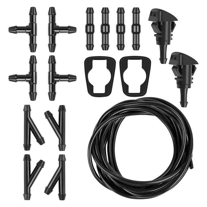 2M-Car Windscreen Wiper Washer Jet Tube Pipe Nozzle Pump Hose W ...