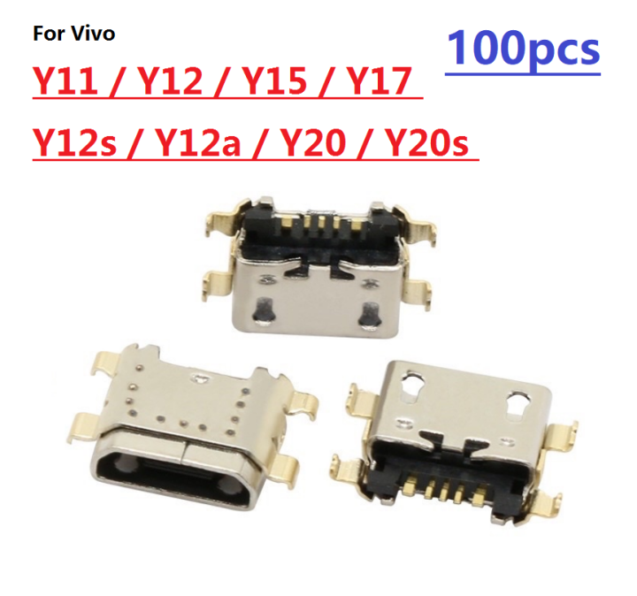 Mico USB Plug In Charging Pin Charger Port Connector For Vivo Y11 / Y12 ...