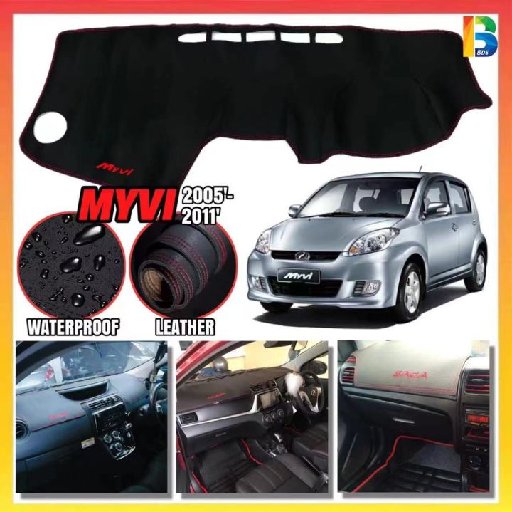 Perodua Myvi 2005 - 2011 Leather Dashboard Cover Car Anti Slip Mat Myvi ...