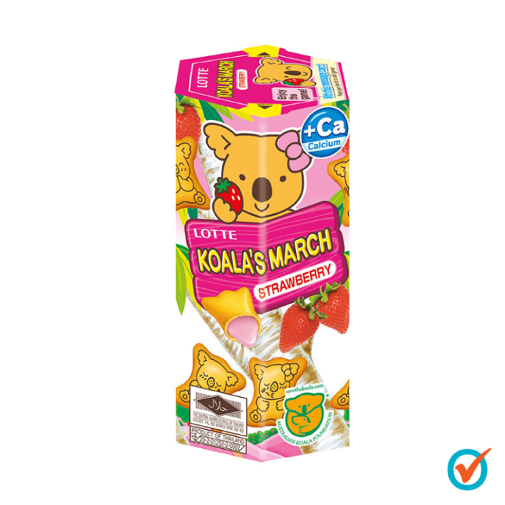 Lotte Koala's March Regular Pack 37g - Strawberry | Lazada