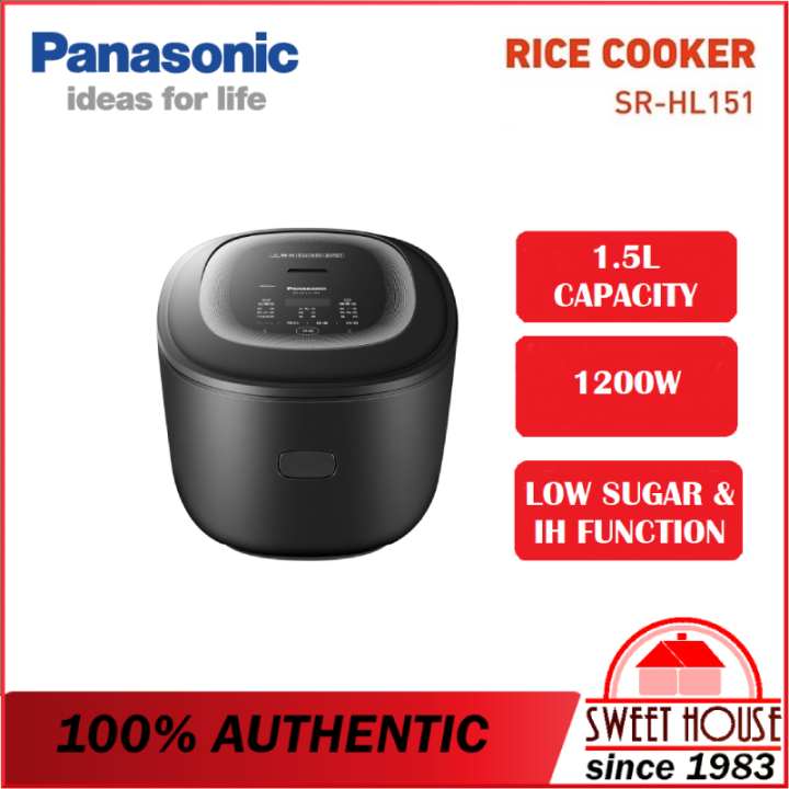 Panasonic SR-HL151 1.5L Low Sugar Induction Heater (IH) Smart Rice ...