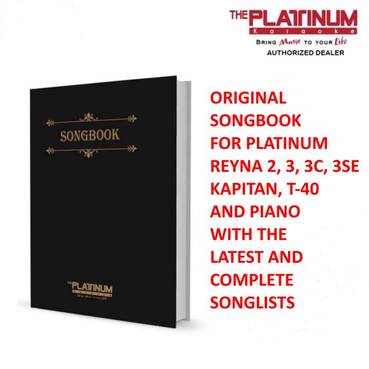 PLATINUM ORIGINAL SONGBOOK FOR PLATINUM PIANO, PIANO XL SD, PK-10, FLUTE SD CARD KARAOKE PLAYERS ...