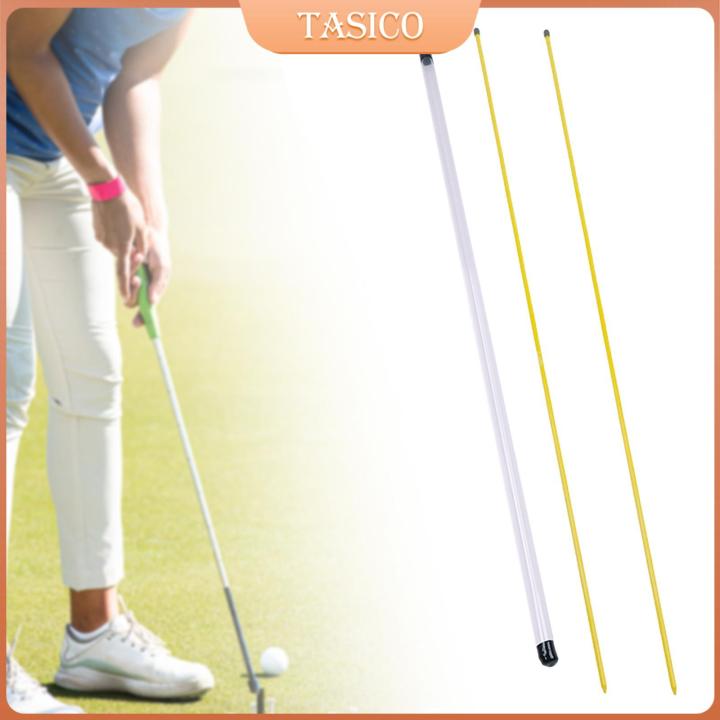 Tasico 2 Pieces Golf Alignment Sticks, Golf Alignment Rods, Golf Swing ...