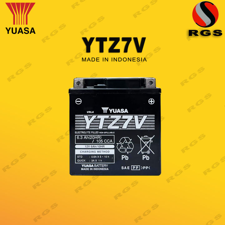 Yuasa YTZ7V (For Yamaha NMAX and AEROX) motorcycle battery | Lazada PH