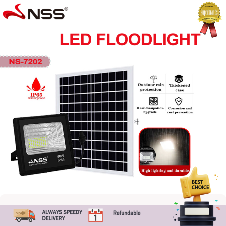 Nss Solar panel 10W/30W/50W LED flood light with wireless remote ...