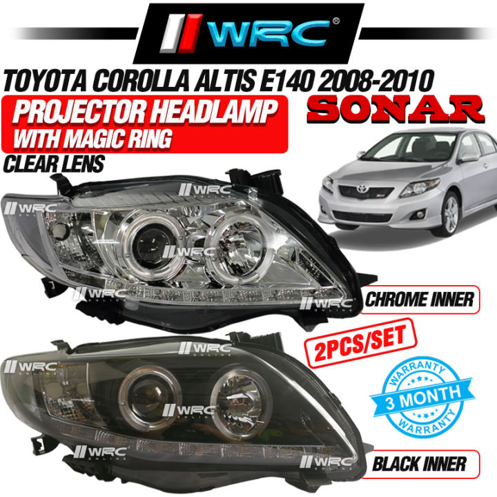 Sonar Toyota Corolla Altis 2008 - 2010 Projector Headlamp With Magic ...