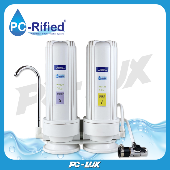 PC-Rified เครื่องกรองน้ำดื่ม UF 2 ขั้นตอน | Lazada.co.th