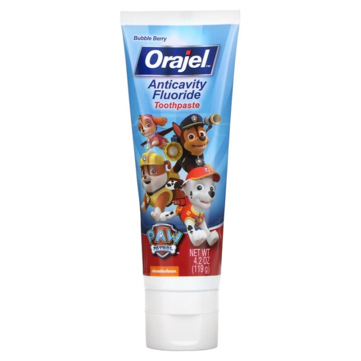 [PRE-ORDER] ORAJEL PAW PATROL ANTICAVITY FLUORIDE KIDS TOOTHPASTE ...