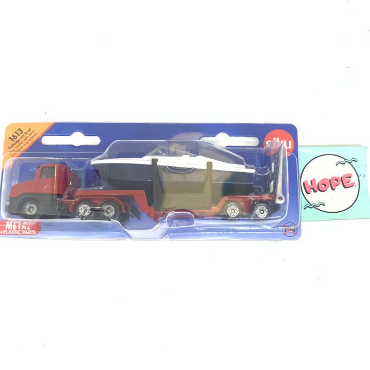 Diecast Mobil Siku Long 1613 Low Loader With Boat Original | Lazada Indonesia
