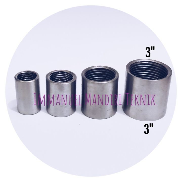 Socket stainless 3 inch / Sock stainless drat 3 inch / Coupling ss304 ...