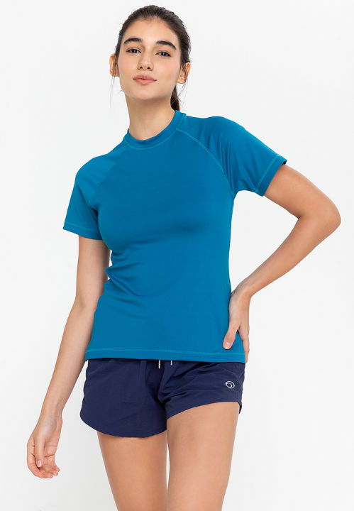 Equipe Rash Guard for Women (Teal) | Lazada PH
