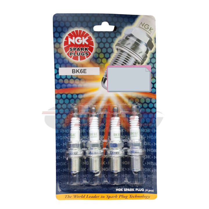 NGK BK6E Spark Plug (Price for 1 set=4pcs) - Proton Wira 1.8 / Satria ...