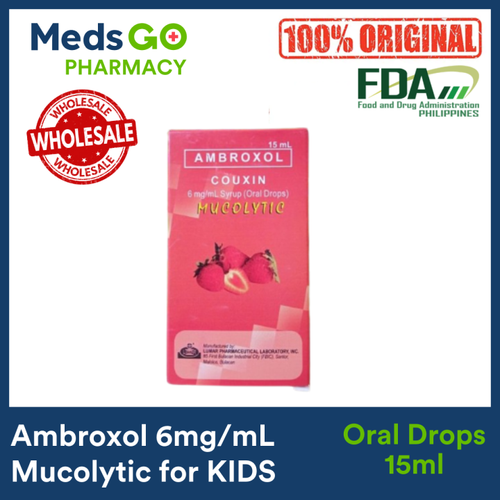 Ambroxol for Kids 6mg/mL Syrup 15ml (Couxin) Mucolytic | Lazada PH
