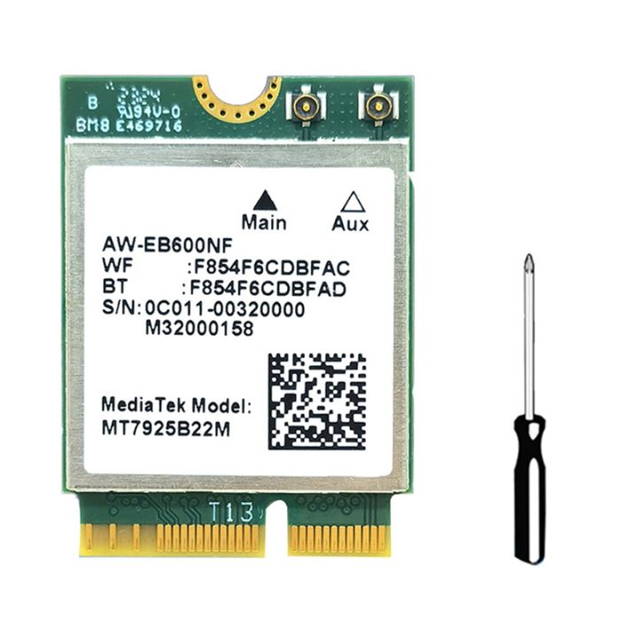 (HKTU) MT7925 WIFI 7 Card 5400Mbps M.2 Triple Band 2.4G/5G/6G Bluetooth 5.3 WiFi Card Adapter ...