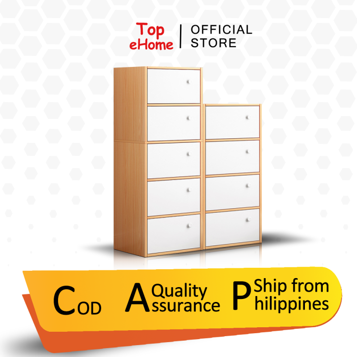 Topehome 4/5 Layer Locker Simple Modern Minimalist Locker Cabinet ...