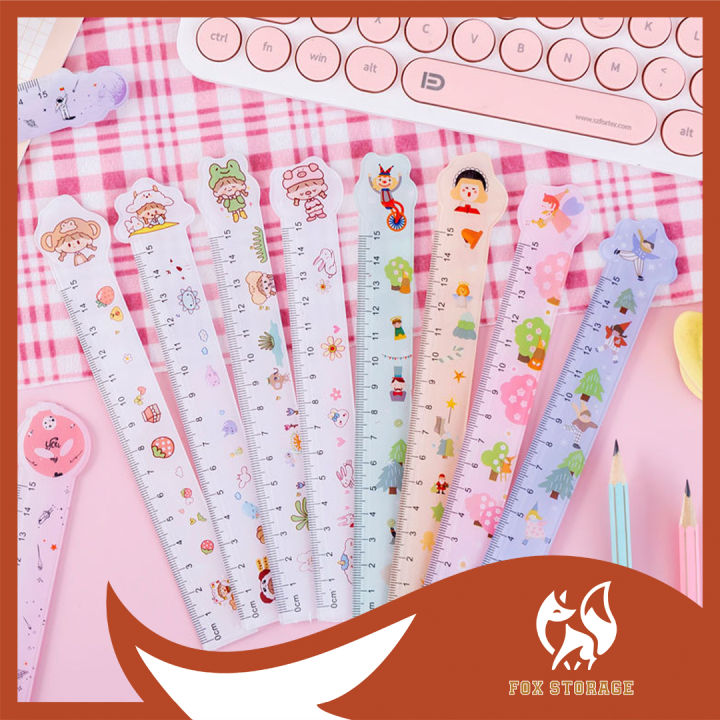 BoZhiJin R-0124 15 cm Scale Ruler Cartoon Ruler Transparent Plastic ...