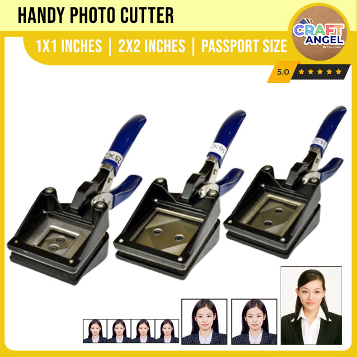 Officom Handheld Photo Cutter Accurate Clean Cut for 1x1 Inches / 2x2 ...