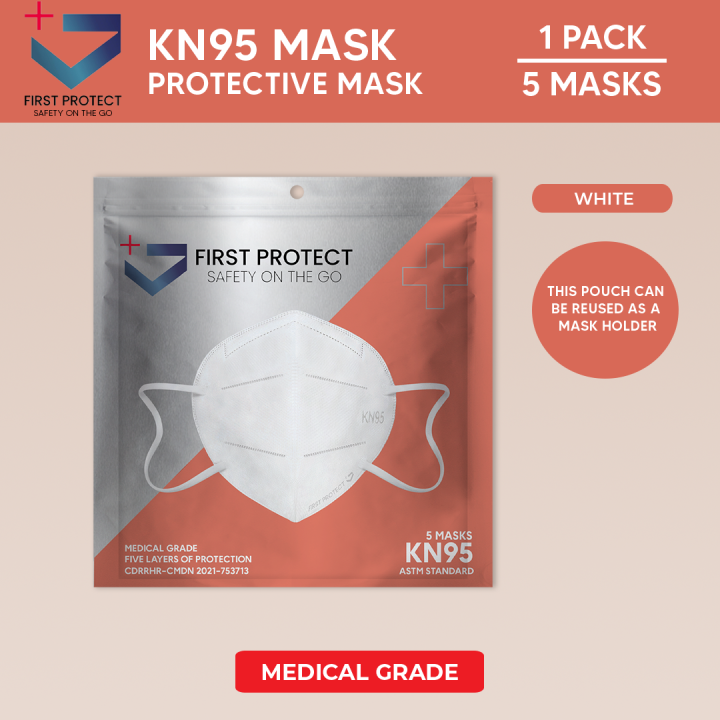 FIRST PROTECT KN95 PROTECTIVE MASK WHITE BUNDLES | Lazada PH