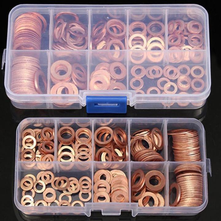 360/200Pcs Stainless steel Flat Washers Sealing Ring Washers Assortment ...