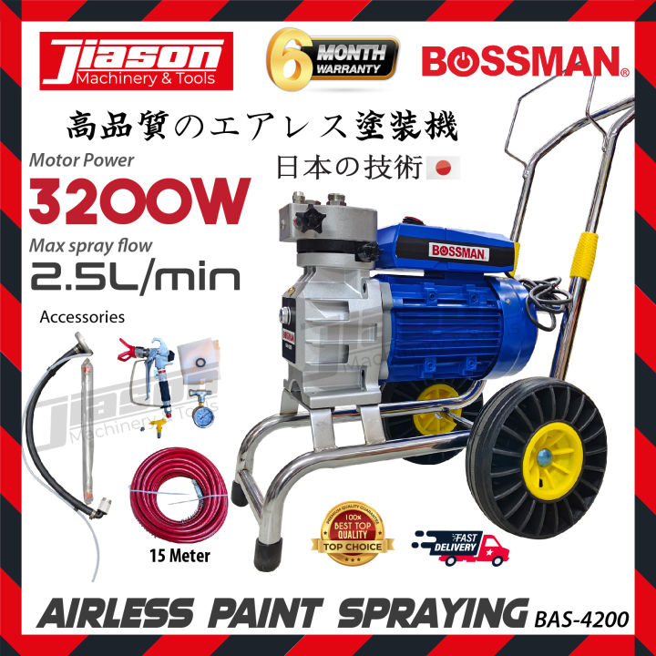 [100% ORIGINAL] BOSSMAN BAS4200 Airless Paint Sprayer / Spraying ...