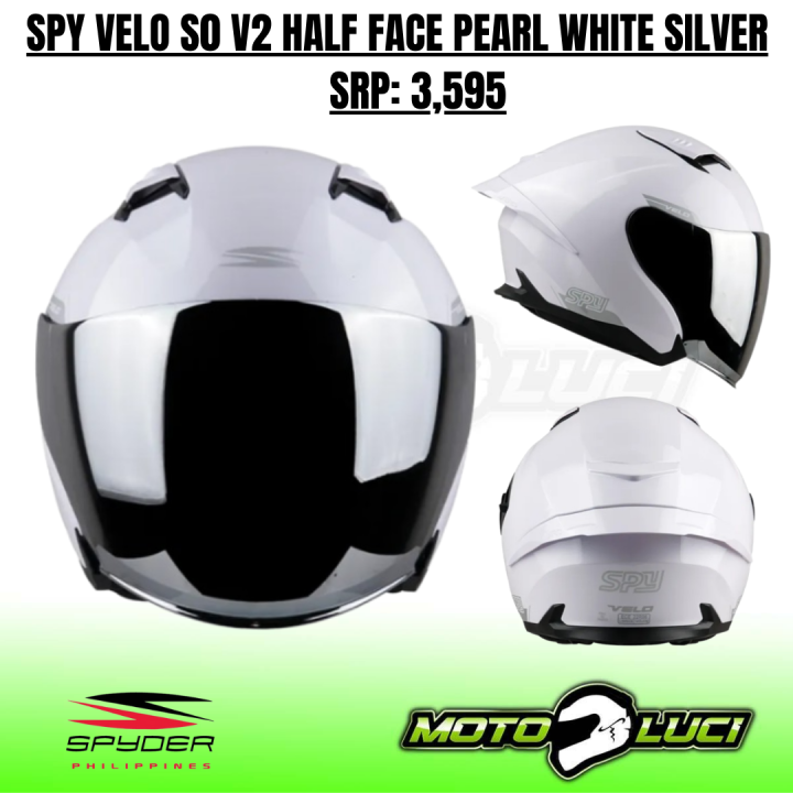 Spy VELO S0 V2 - Open Face Dual Visor Helmet (FREE Clear Visor) | Lazada PH