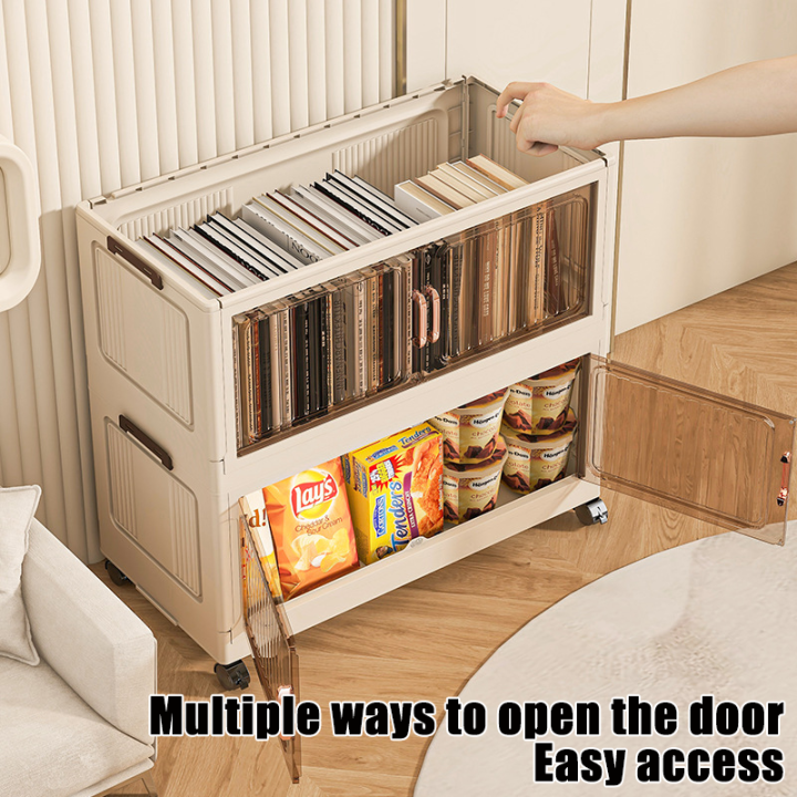 【𝗟𝗮𝗿𝗴𝗲𝘀𝘁 90CM】 StyleDwell L90cm Large Foldable Storage Cabinet 3-6 ...