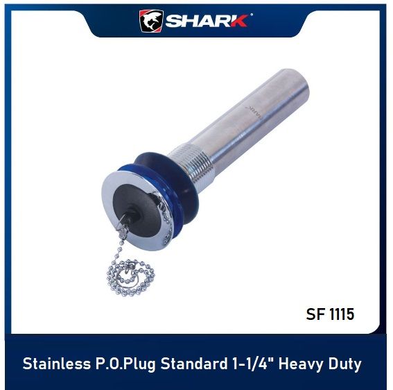 -EASYLITE- SHARK SF 1115 Stainless P.O. Plug Standard 1-1/4" Heavy Duty | Lazada PH