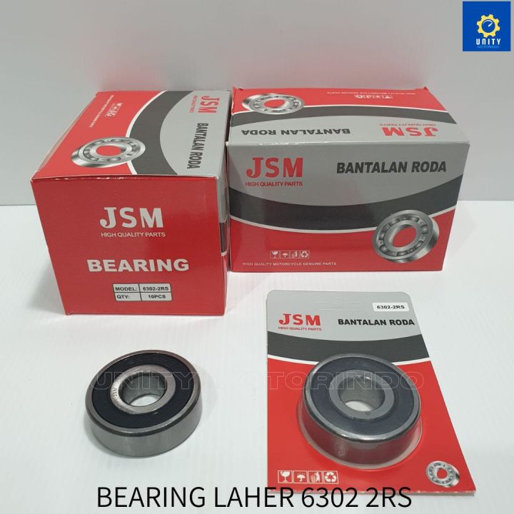 BEARING LAHER MOTOR BANTALAN RODA 6302 2RS PRESS ORI JSM | Lazada Indonesia
