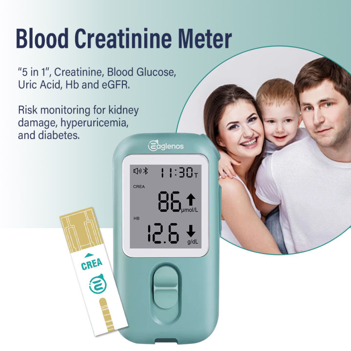Multiple Parameters Handheld Blood Creatinine Meter With eGFR For CKD ...