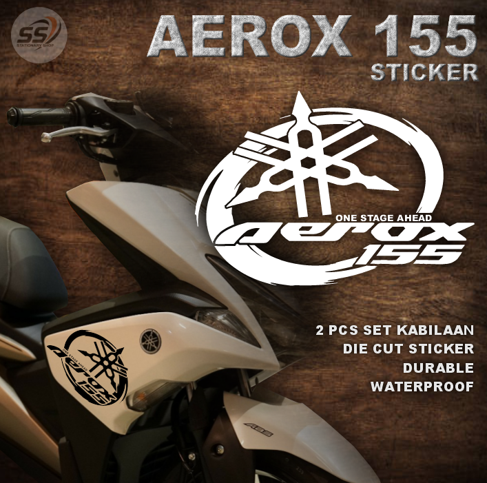 Aerox 155 Sticker - 2 pcs Left and Right, Aerox Decals, Fit for V1 ...