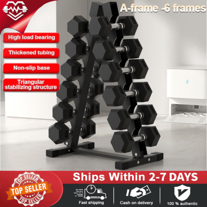 Dumbbell Rack 6 Pairs Dumbbell rack home A type dumbbell rack storage ...