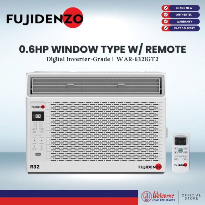 Fujidenzo 0.6HP Inverter Grade R32 Window Type Aircon with Remote ...
