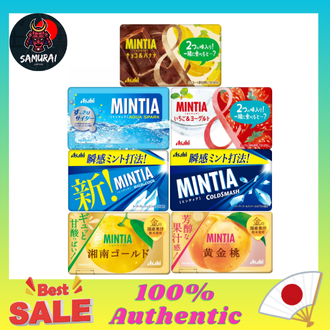 Asahi Group Foods Mintia Chocolate & Banana / Strawberry & Yogurt / Golden Peach / Aqua Spark ...