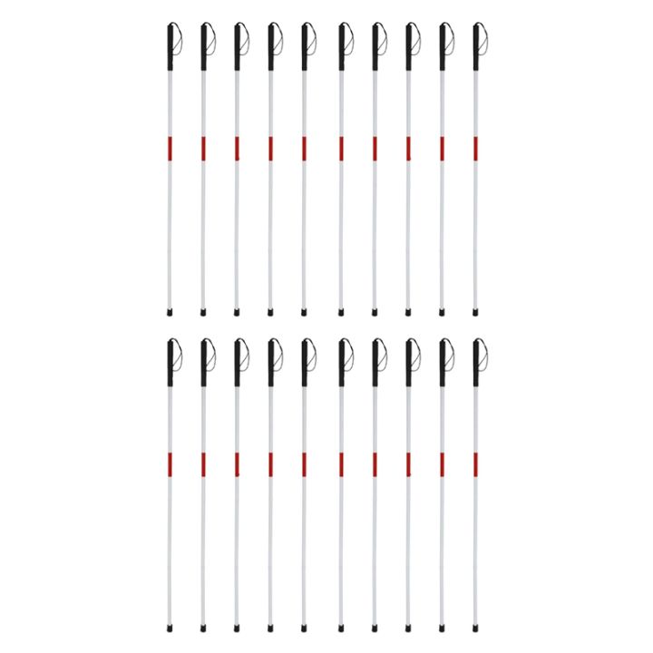 20X Visually Impaired Crutch Cane Blind Walking Stick Walker Aluminium ...