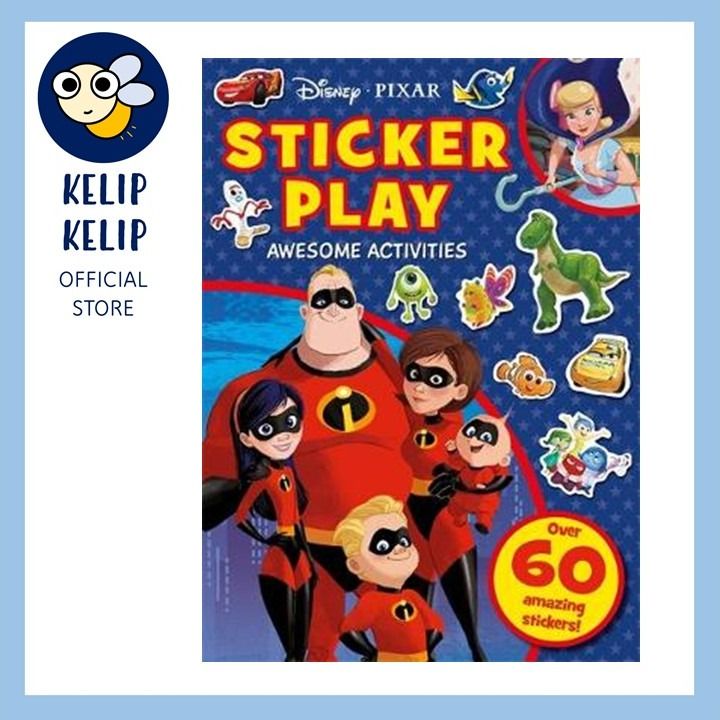 Disney Pixar Sticker Play Awesome Activities Book with 60 Stickers for ...